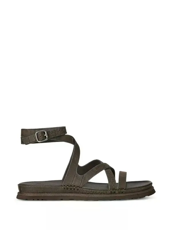 UGG Ankle-wrap Sandals - Brown