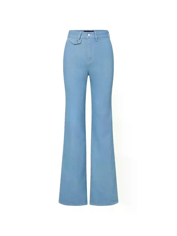 Veronica Beard Crosbie High-rise Wide Leg Trousers - Blue