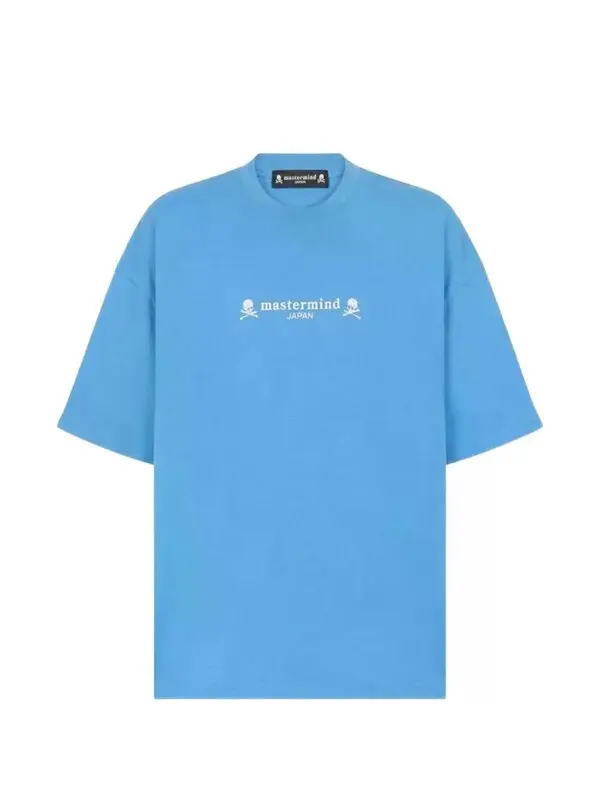 MASTERMIND WORLD Skull-embroidery T-shirt - Blue