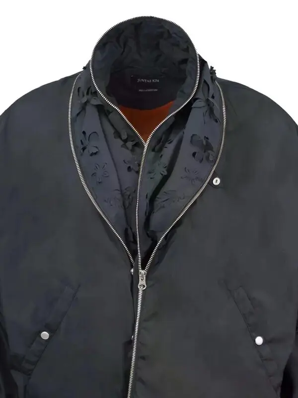 JUNTAE KIM Laser-slashed Bomber Jacket