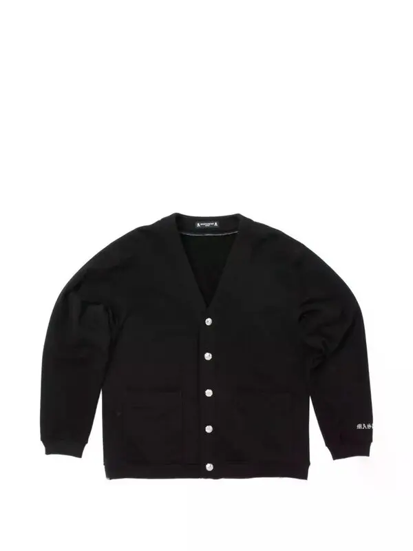 MASTERMIND WORLD V-neck Pocket Cardigan - Black