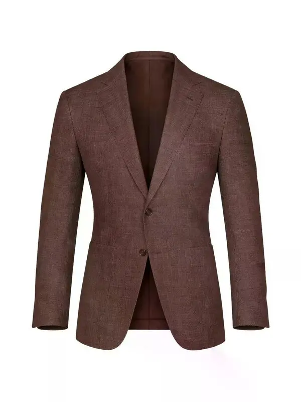 SARTORIO NAPOLI Two-button Wool Jacket - Brown
