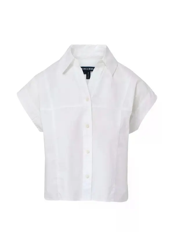 Veronica Beard Nestor Buttoned Top Shirt - White