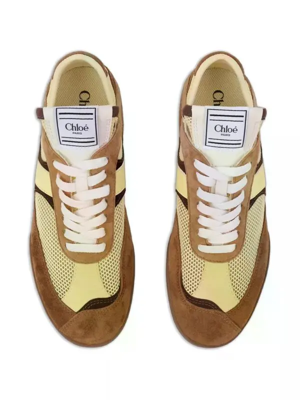 Chloé Panelled Sneakers - Brown