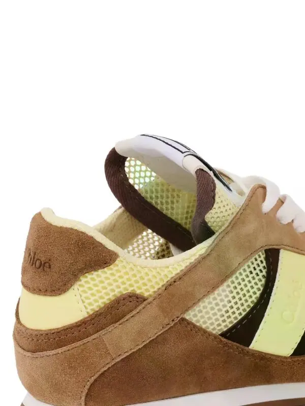 Chloé Panelled Sneakers - Brown