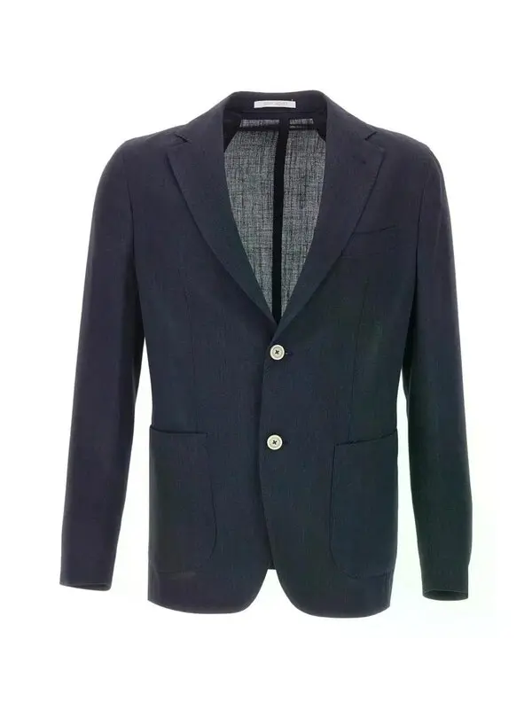 Eleventy Single-breasted Blazer - Blue