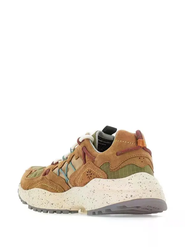 FLOWER MOUNTAIN Yamabushi Panelled Sneakers - Brown