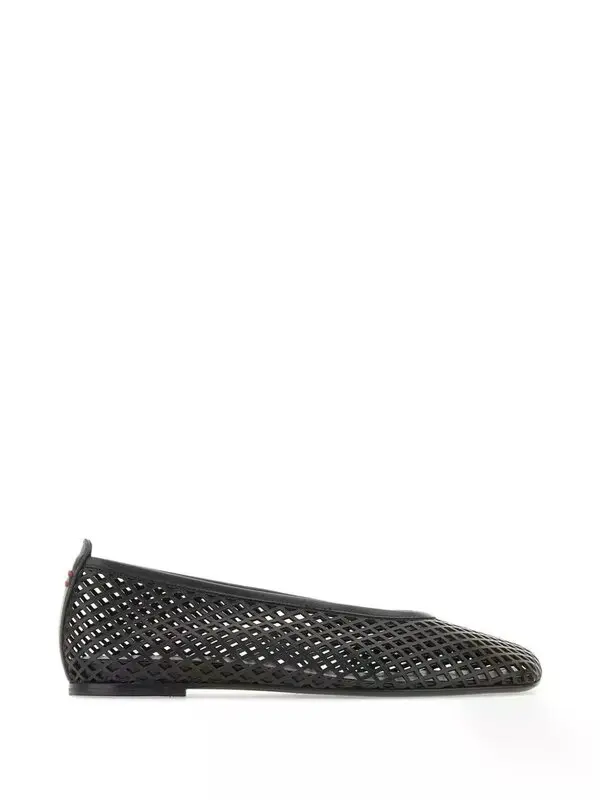 HALMANERA Monic Laser-cut Ballet Flats - Black