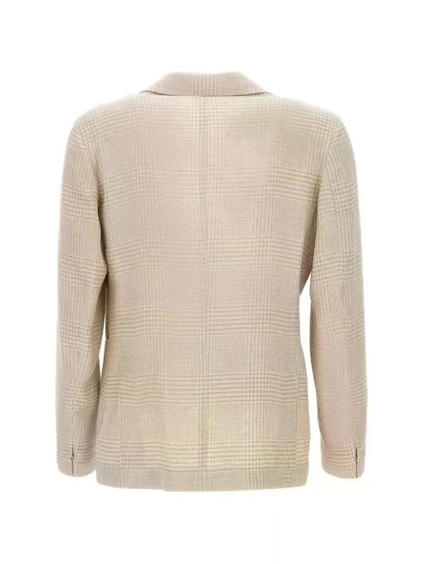 Eleventy Patterned Single-breasted Blazer - Neutrals
