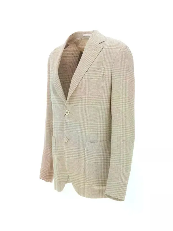 Eleventy Patterned Single-breasted Blazer - Neutrals