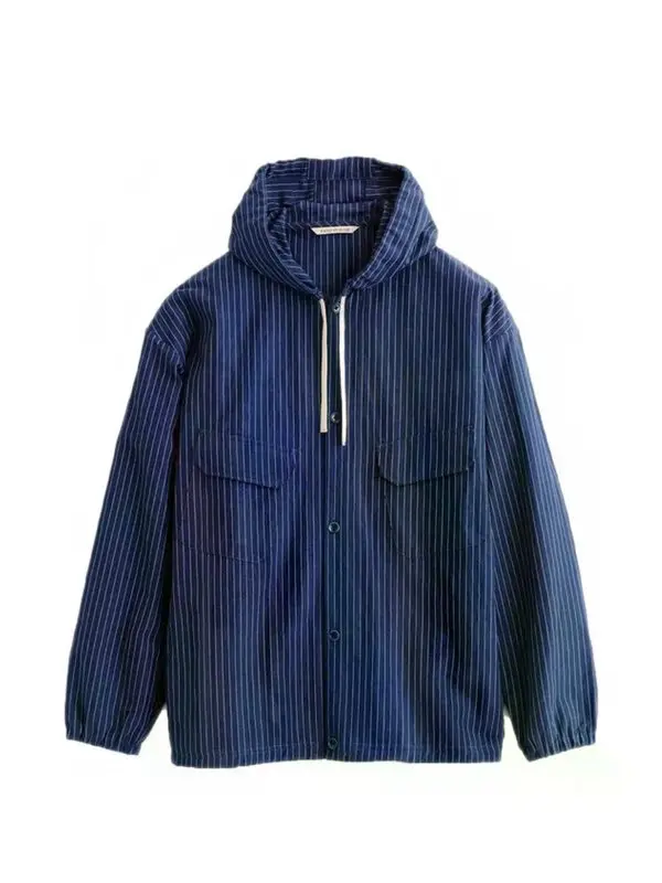 A KIND OF GUISE Tsavo Striped Hooded Jacket - Blue