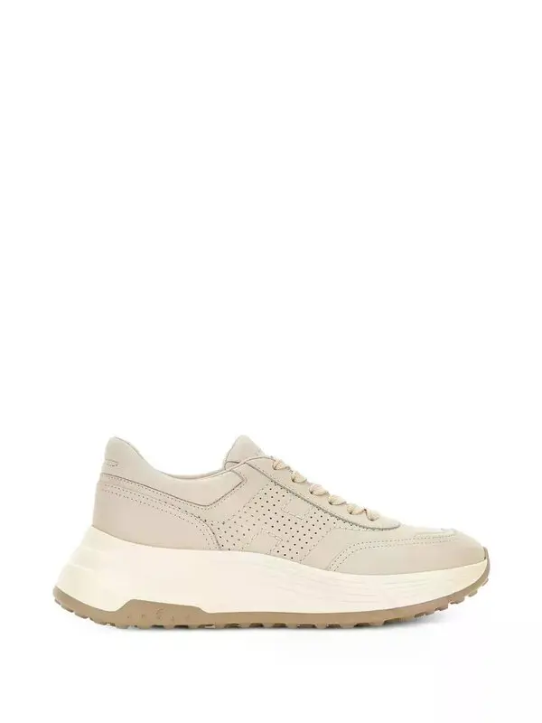 Hogan H669 Perforated Platform Sneakers - Neutrals