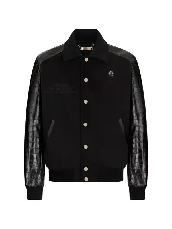 Philipp Plein Coster Bomber Jacket - Black
