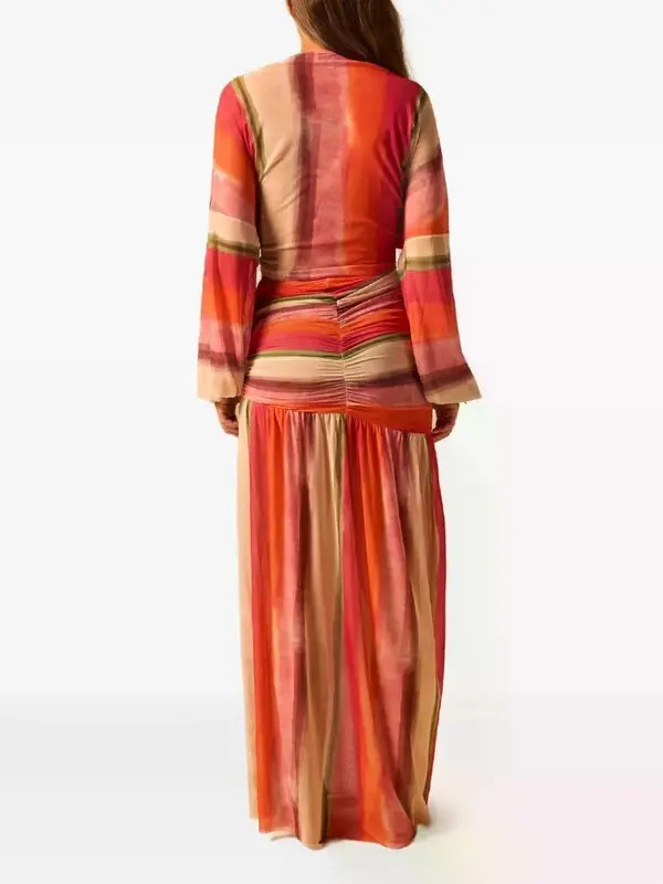 JBQ Striped Maxi Skirt