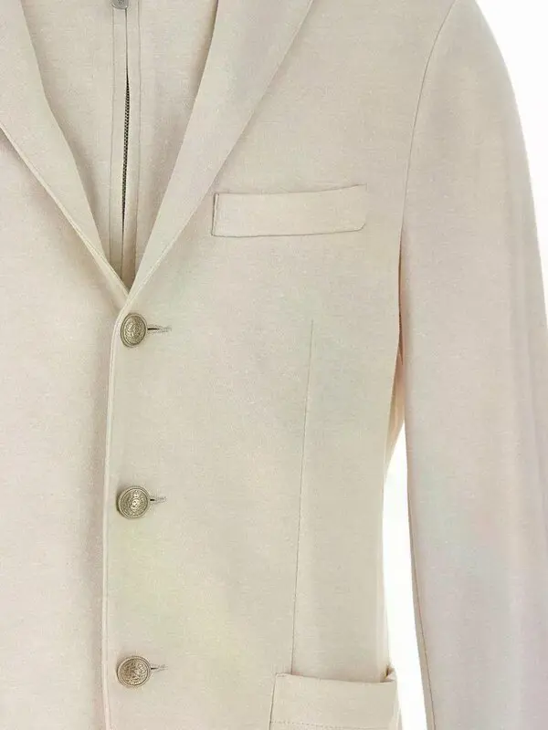 Eleventy Detachable Bib Single-breasted Blazer - Neutrals