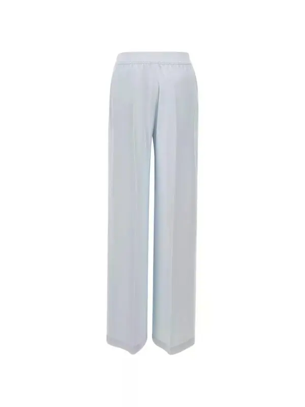 BOSS Relaxed-fit Fluid Crepe Trousers - Blue