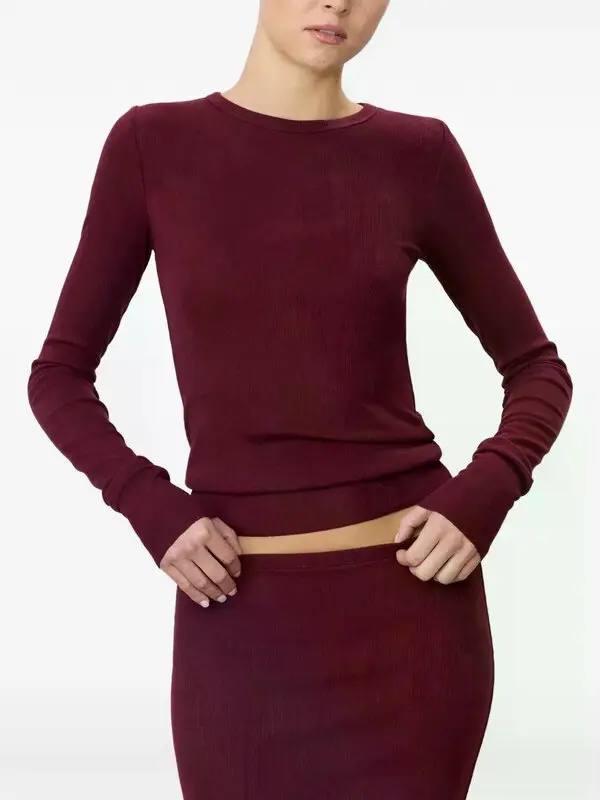 Eterne Long-sleeve Ribbed Top