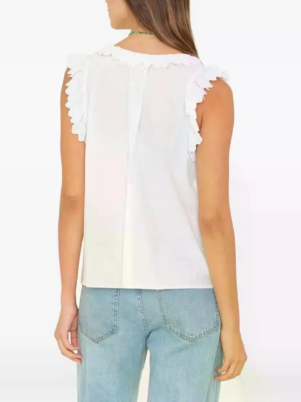 Xirena Bexie Ruffled V-neck Top