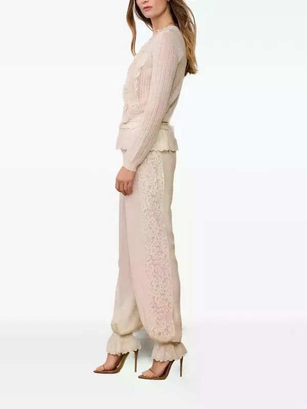 LoveShackFancy Lace-detail Trousers