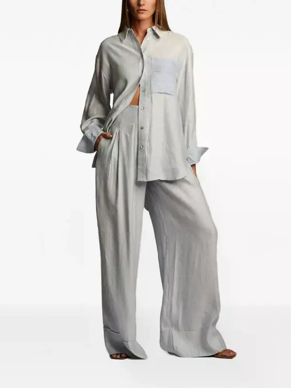 HEVRON Chambray Pocket Shirt