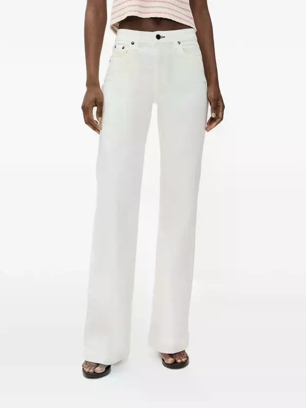 ASKK NY Wide-leg Cuffed Hem Jeans