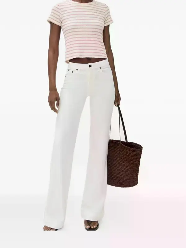 ASKK NY Wide-leg Cuffed Hem Jeans