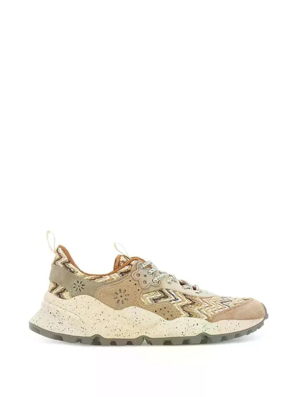 FLOWER MOUNTAIN Kotetsu Lace-up Sneakers - Neutrals