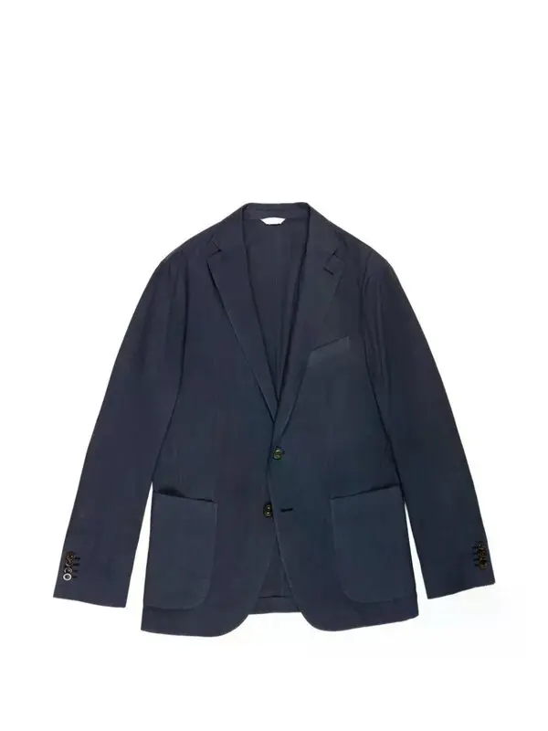 Boglioli Buttoned Blazer - Blue