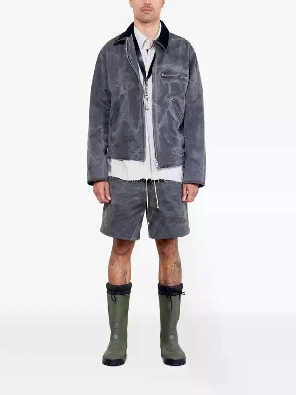 CAMIEL FORTGENS Washed-effect Bermuda Shorts