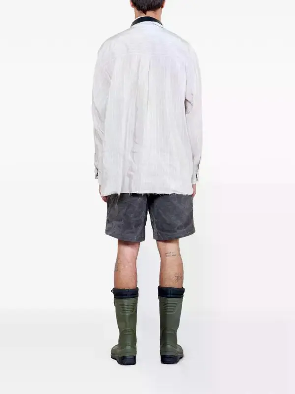 CAMIEL FORTGENS Washed-effect Bermuda Shorts