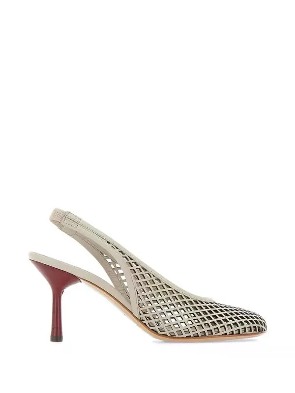 HALMANERA Adel Laser-cut Slingback Pumps - Neutrals