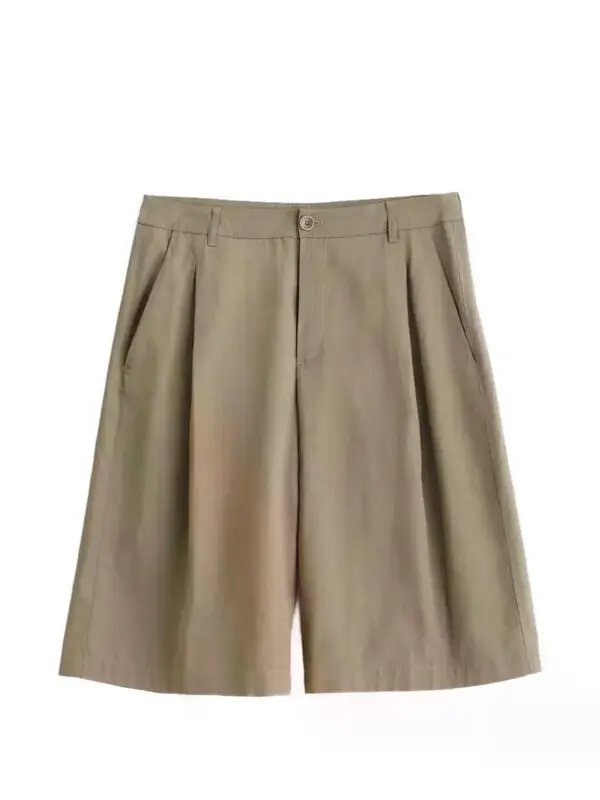 A KIND OF GUISE Juno Pleated Tailored Shorts - Green