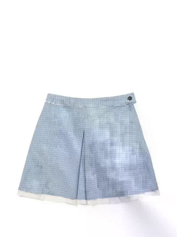 CAMIEL FORTGENS Checked Mini Pleated Skirt