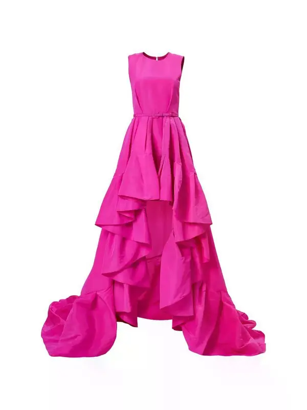 Carolina Herrera Ruffle-hem High-low Gown - Pink