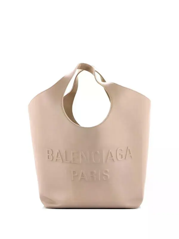 Balenciaga Leather Medium Tote Bag - Neutrals