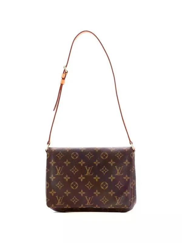 LOUIS VUITTON Musette Tango Handbag Monogram Canvas - Brown