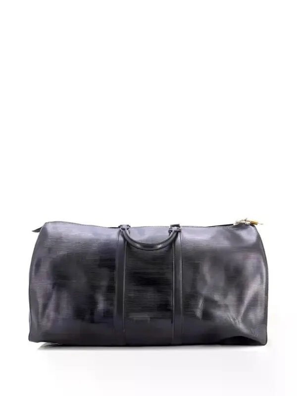 LOUIS VUITTON Keepall 55 Travel Bag Epi Leather - Black