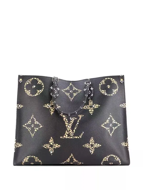 LOUIS VUITTON Onthego Limited Edition Jungle Monogram Giant Gm Tote Bag - Black