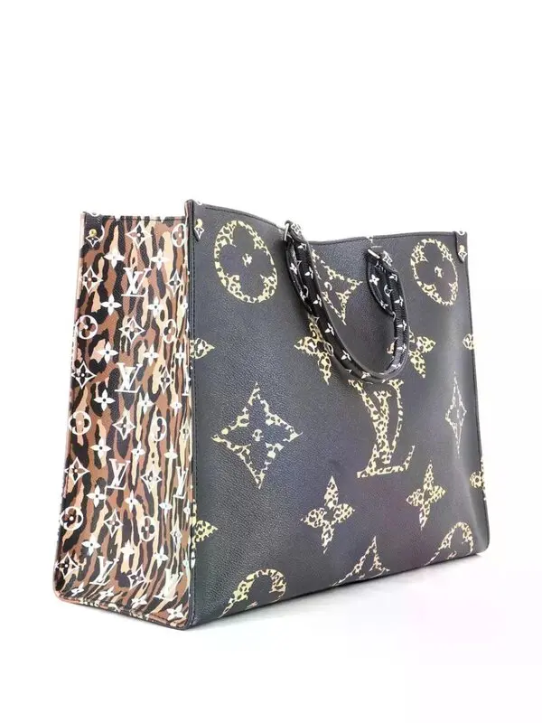 LOUIS VUITTON Onthego Limited Edition Jungle Monogram Giant Gm Tote Bag