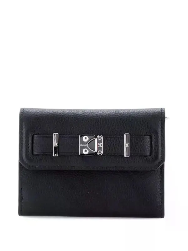 LOUIS VUITTON Georges Wallet Leather Small Wallets - Black