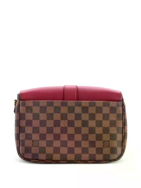 LOUIS VUITTON Clapton Handbag Damier And Leather Pm Crossbody Bag - Brown
