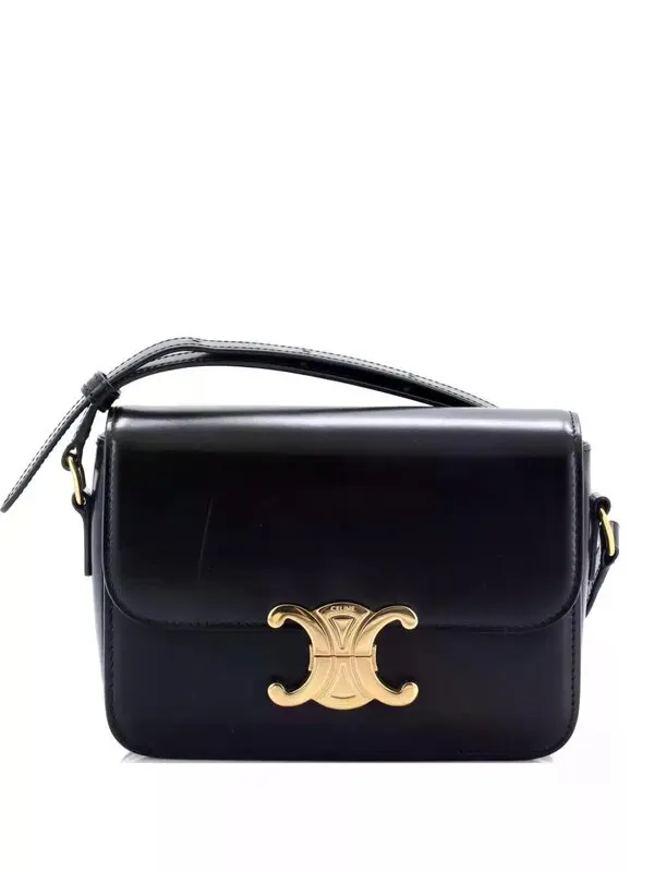 Celine Triomphe Teen Crossbody Bag Smooth Calfskin - Black