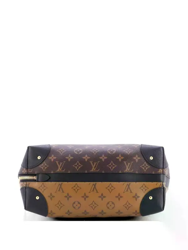 LOUIS VUITTON Triangle Softy Hobo Bag Reverse Monogram Canvas