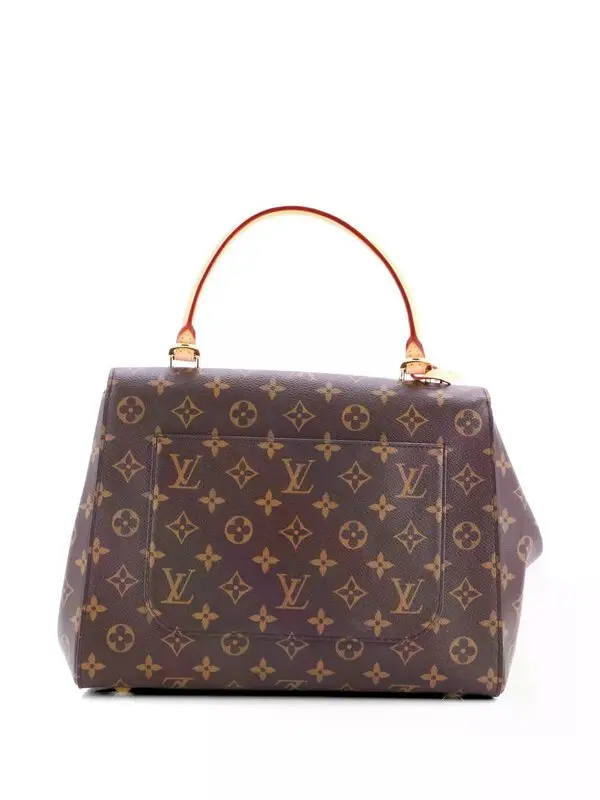 LOUIS VUITTON Cluny Top Handle Mm Monogram Canvas Shoulder Bag - Brown
