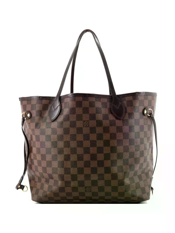 LOUIS VUITTON Neverfull Mm Damier Tote Bag - Brown