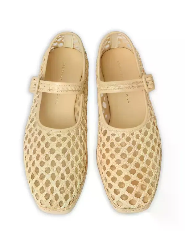 LOEFFLER RANDALL Rita Mary Jane Ballet Flats - Neutrals