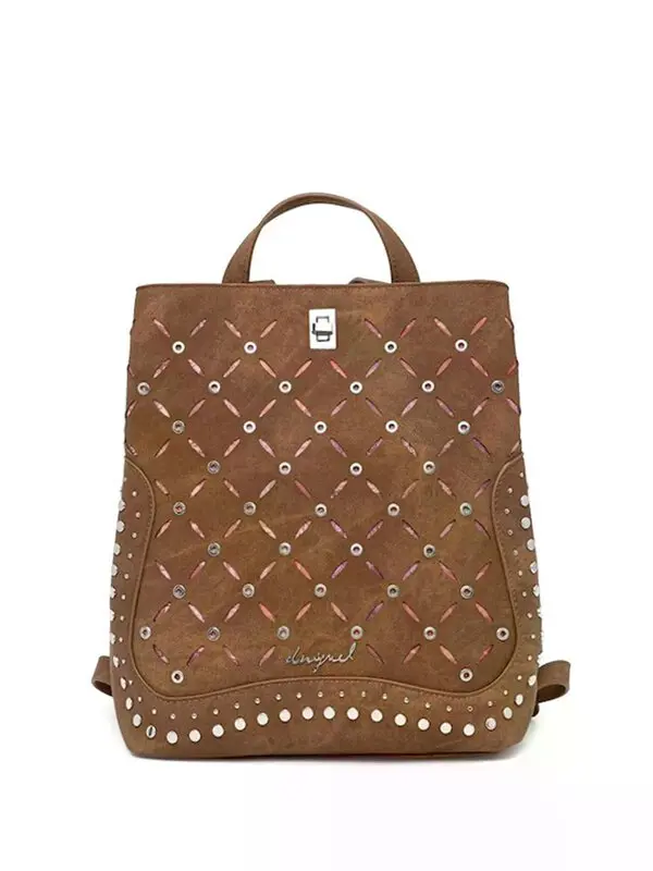 Desigual Eyelet-embellishment Backpack - Brown