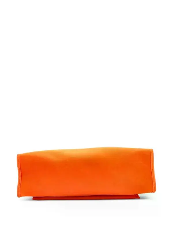Hermès Herbag Zip Leather And Toile 31 Shoulder Bag - Orange
