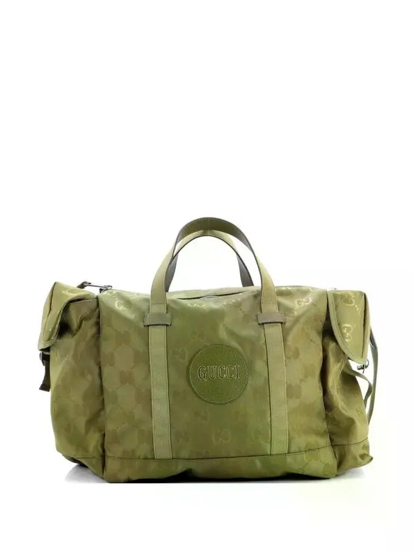 Gucci Off The Grid Duffle Bag Gg Econyl Large - Green