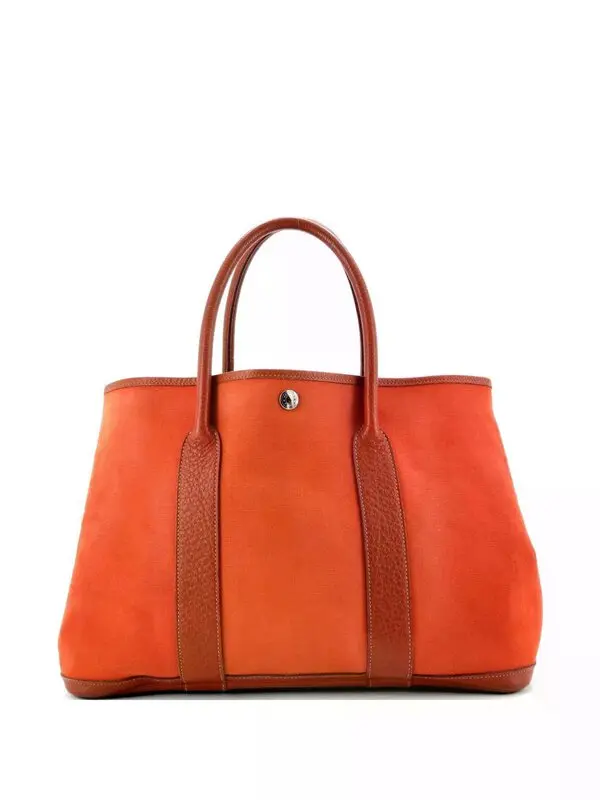 Hermès Garden Party 36 Tote Bag Toile And Leather - Orange